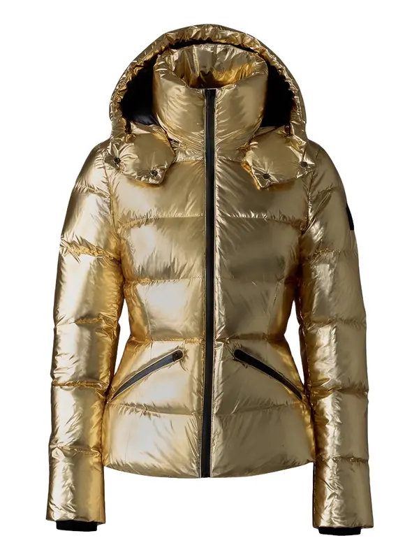 Mackage Metallic Laminate Down Jacket - Gold
