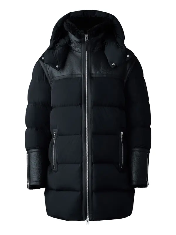 Mackage Nicholas Mixed-media Shearling Down Parka - Black