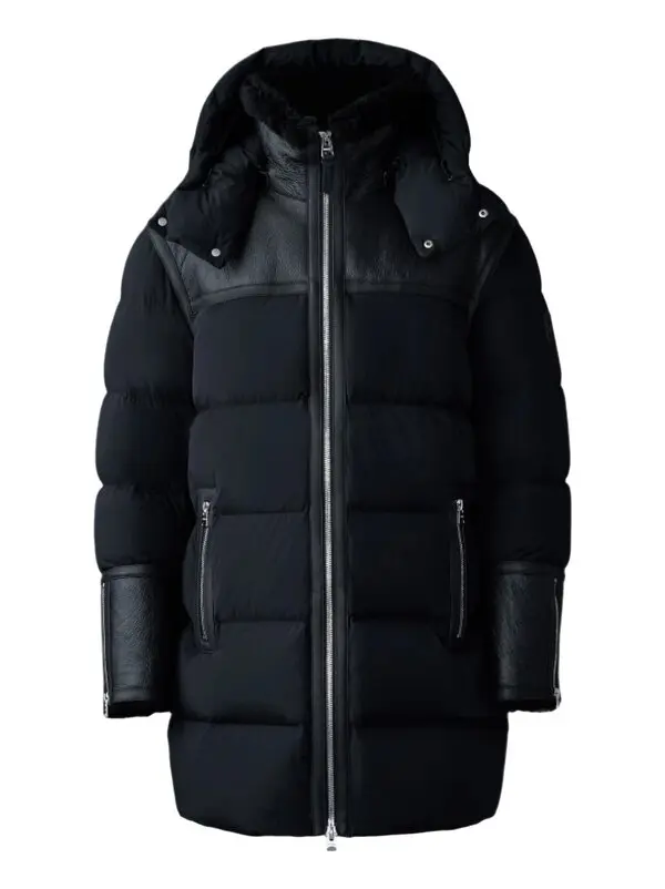 Mackage Nicholas Mixed-media Shearling Down Parka - Black