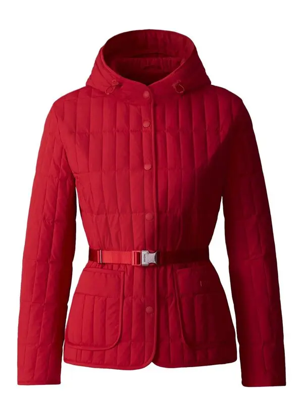 Mackage Light Down Vertical Quilted Jacket - Lava