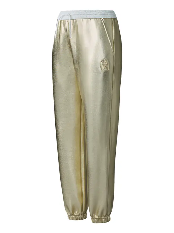 Mackage Metallic Finish Double-face Jersey Sweatpants - Gold