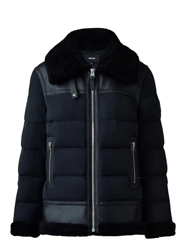 Mackage Vanna Down Jacket - Black-natural