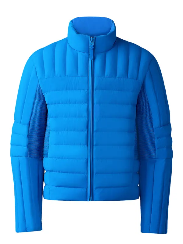 Mackage Travis Perpendicular Channel Quilt Down Jacket - Sapphire