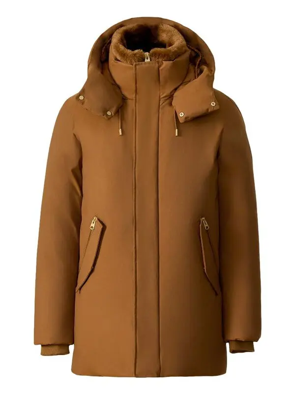 Mackage Sullivan 2-in-1 Down Coat With Removable Bib - Earth Brown