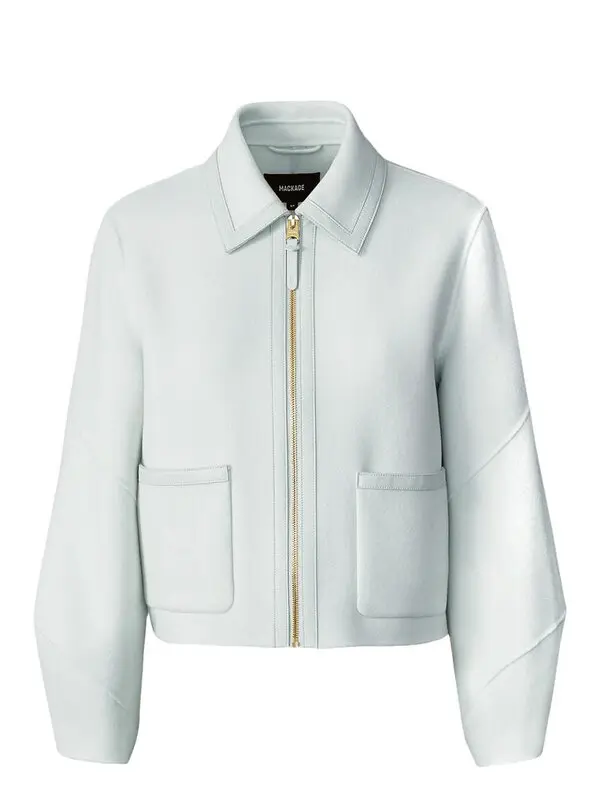 Mackage Solana Double-face Wool Jacket - Cream