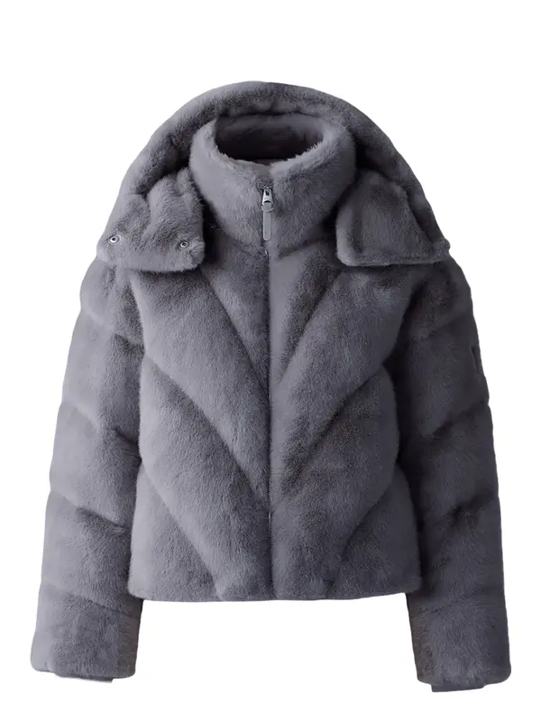 Mackage Faux-fur Down Jacket - Carbon