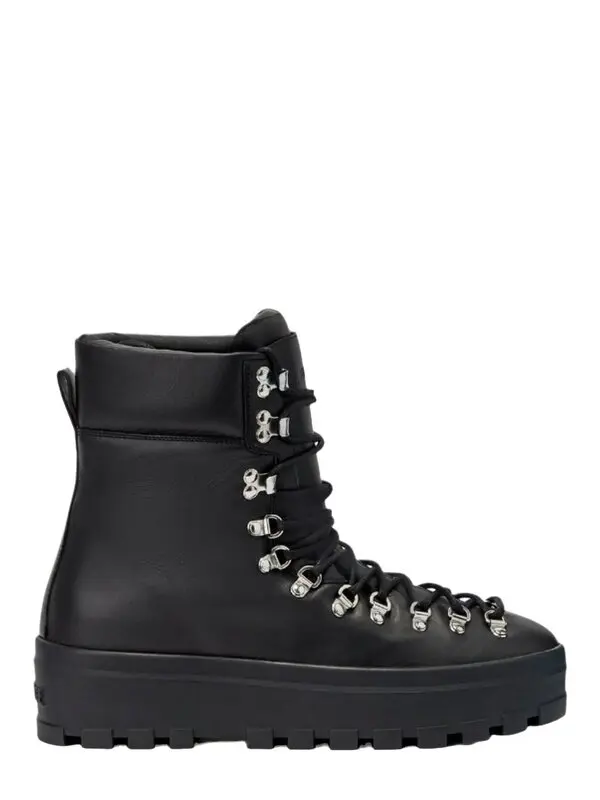 Mackage Bain-m Leather Mid-calf Lace-up Boots - Black
