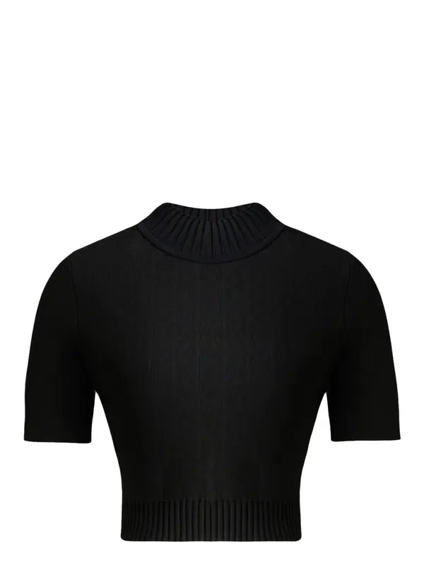 Mackage Caia Stretch Viscose Knit Top - Black