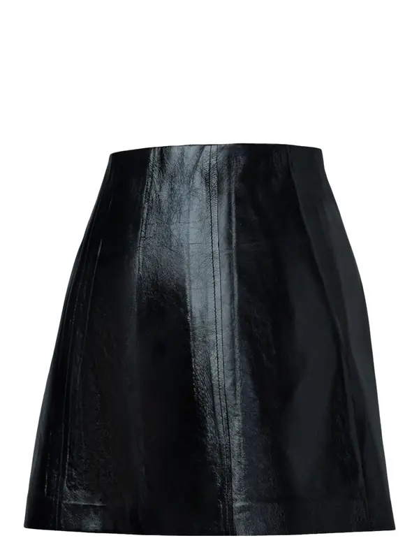 Mackage Dava Paneled Leather Shorts - Black