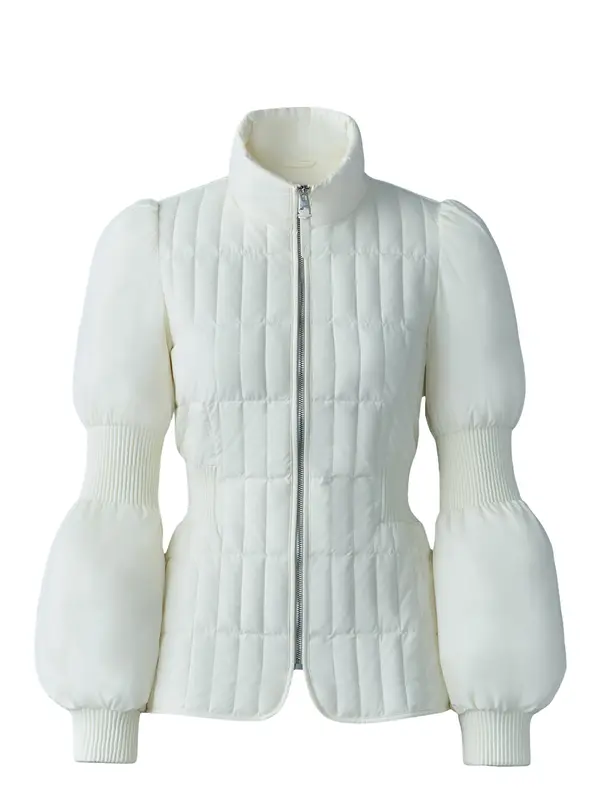 Mackage Felicia Light Down Quilted Jacket - Cream