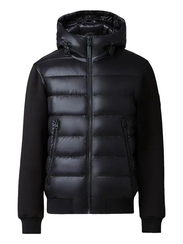 Mackage Frank-r Hybrid Jacket With Hood - Black