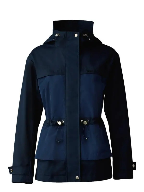 Mackage Kaori-lvs Hybrid Peplum Jacket - Navy