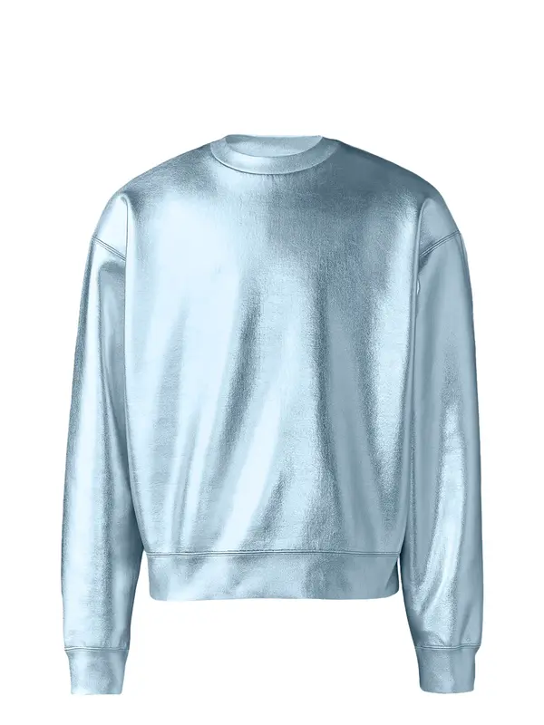 Mackage Metallic Double-face Jersey Sweatshirt - Silver