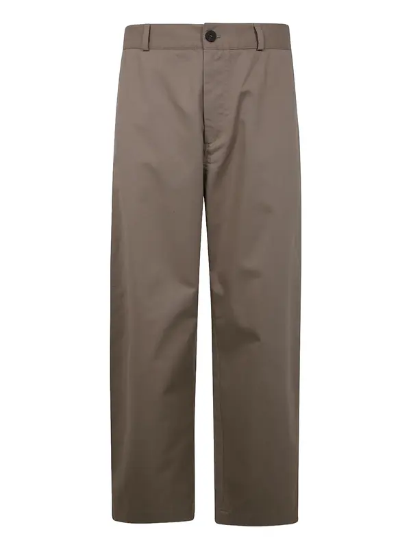 Studio Nicholson Cotton Trousers - Brown
