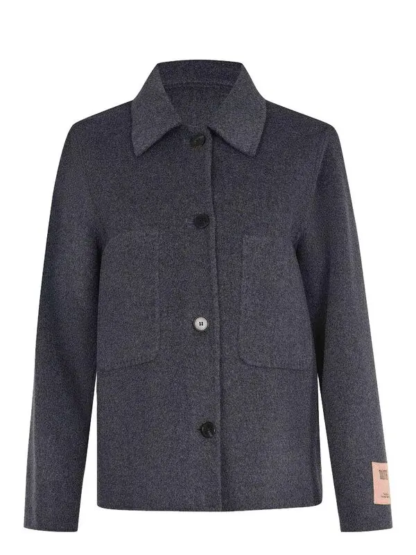 SOLOTRE Wool And Cashmere Blend Jacket - Grey