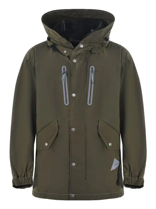 AND WANDER Military Jacket - Green