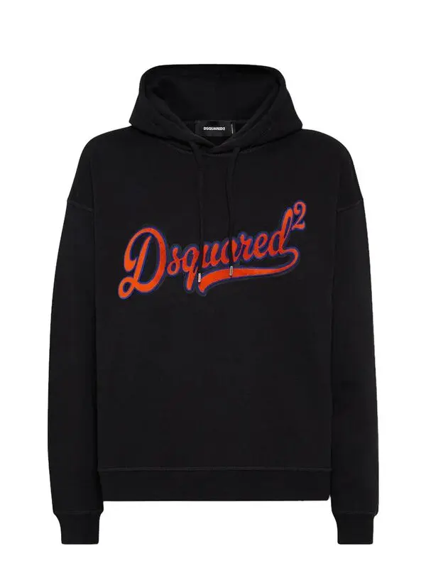 Dsquared2 Cotton Logo Sweatshirt - Black