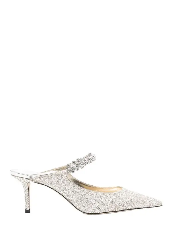 JIMMY CHOO Mules - Neutrals/silver