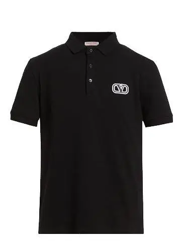 Valentino Garavani Polo Shirt Size Cotton, Polyester - Black