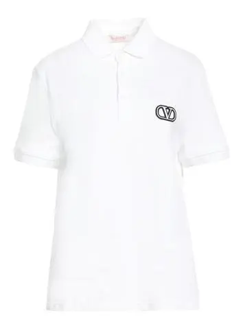 Valentino Garavani Polo Shirt Size Cotton, Polyester - White