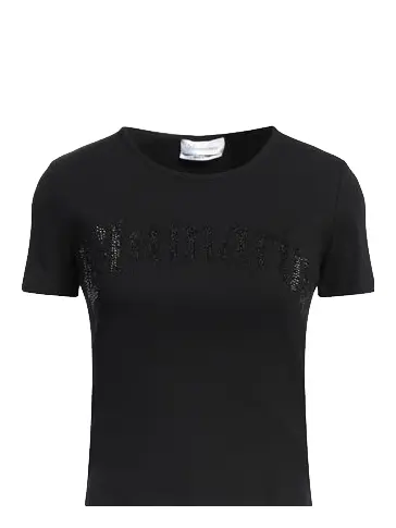 Blumarine T-shirt With Appliqués - Black