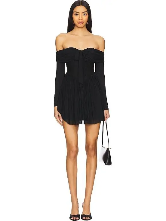 MORE TO COME Kristiana Mini Dress - Black