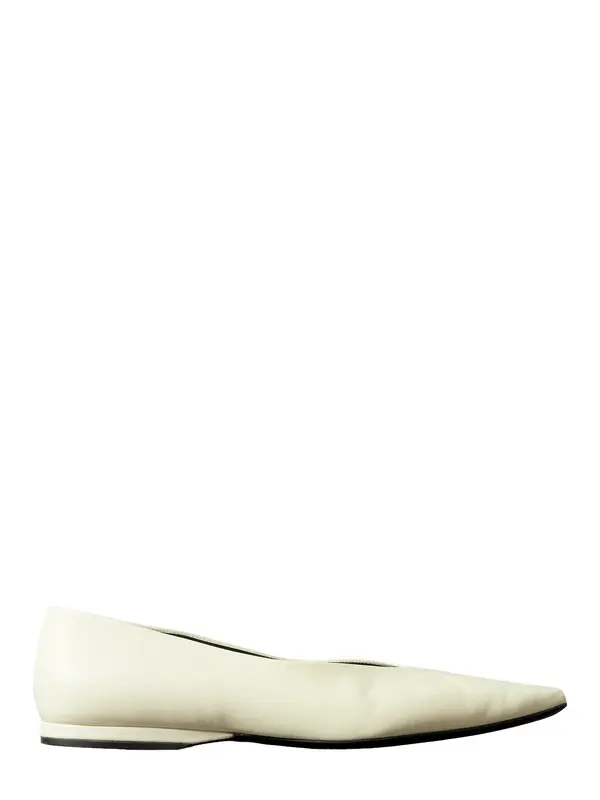 Loulou De Saison Barsi Leather Ballet Flats - Cream