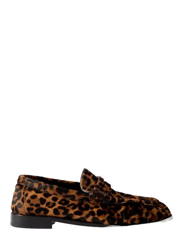 Saint Laurent Le Loafer Leopard-print Loafers - Animal Print