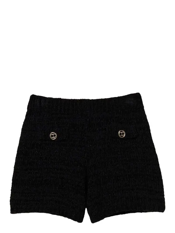 TWINSET Button-detail Shorts - Black