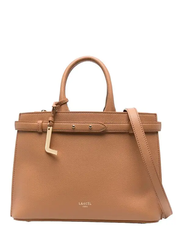 LANCEL Mini Leather Tote Bag - Brown