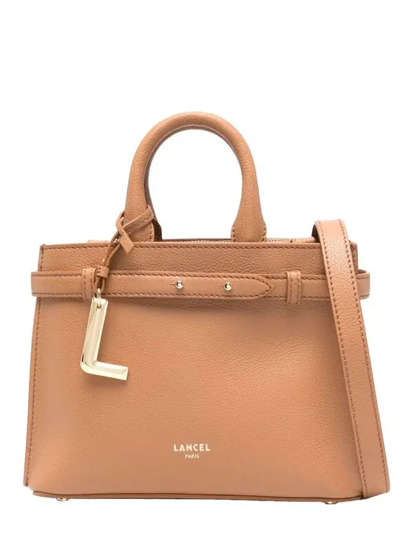 LANCEL Mini Leather Tote Bag - Brown