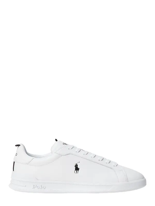 Polo Ralph Lauren Logo-print Leather Sneakers - White