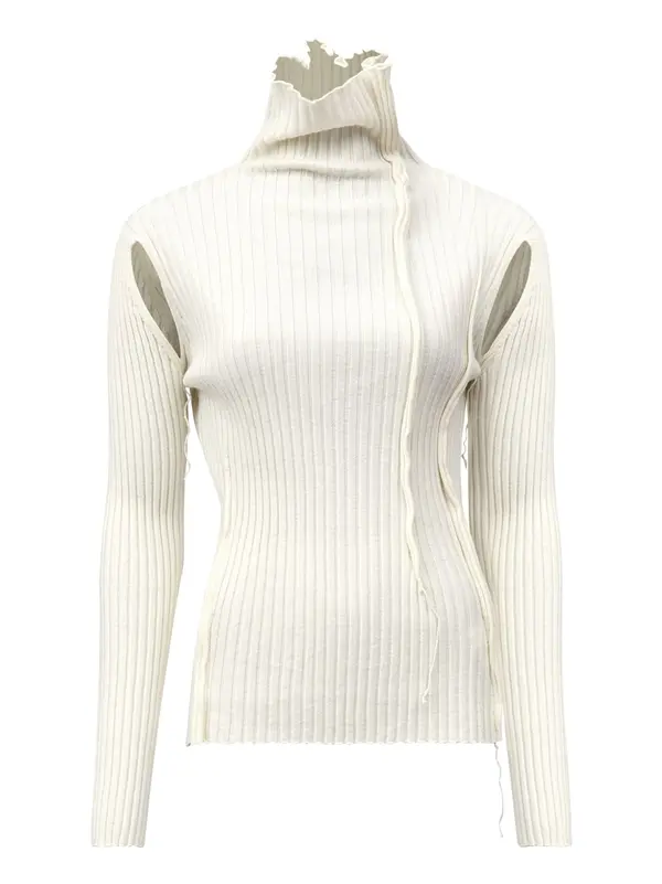 MAISON MARGIELA Roll-neck Pullover - White