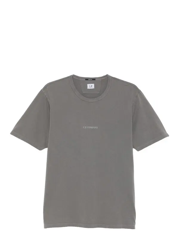 C.P. COMPANY Logo-print T-shirt - Grey
