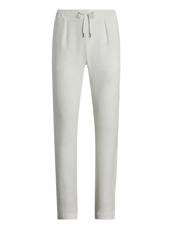 Ralph Lauren Purple Label Linen Trousers - White