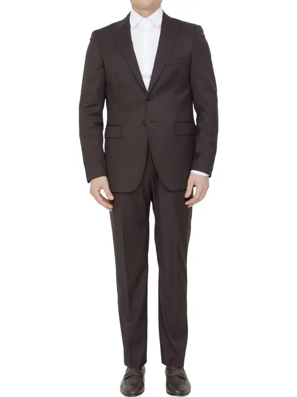 TONELLO Single-breasted Suit - Brown