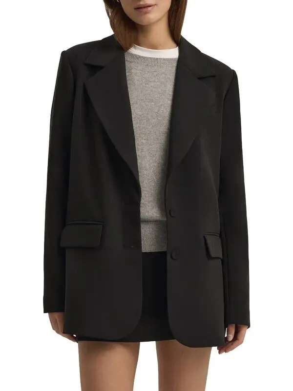 FAVORITE DAUGHTER The Favorite Oversize Blazer - Black