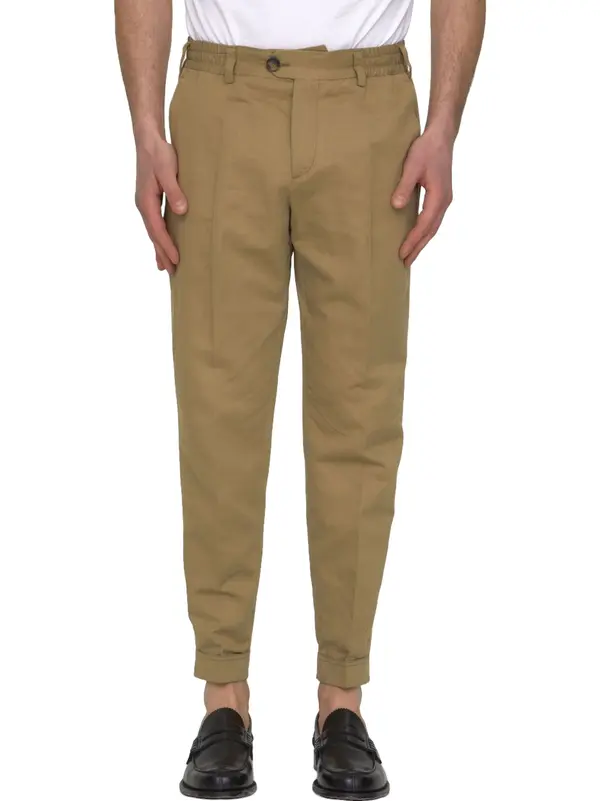 PT TORINO Cropped Trousers - Neutrals