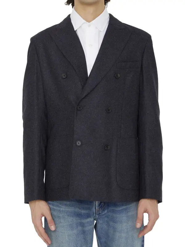 TONELLO Wool Blazer - Grey