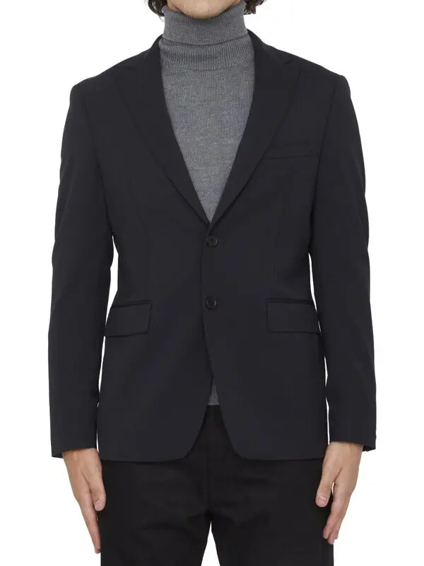 TONELLO Single-breasted Blazer - Black