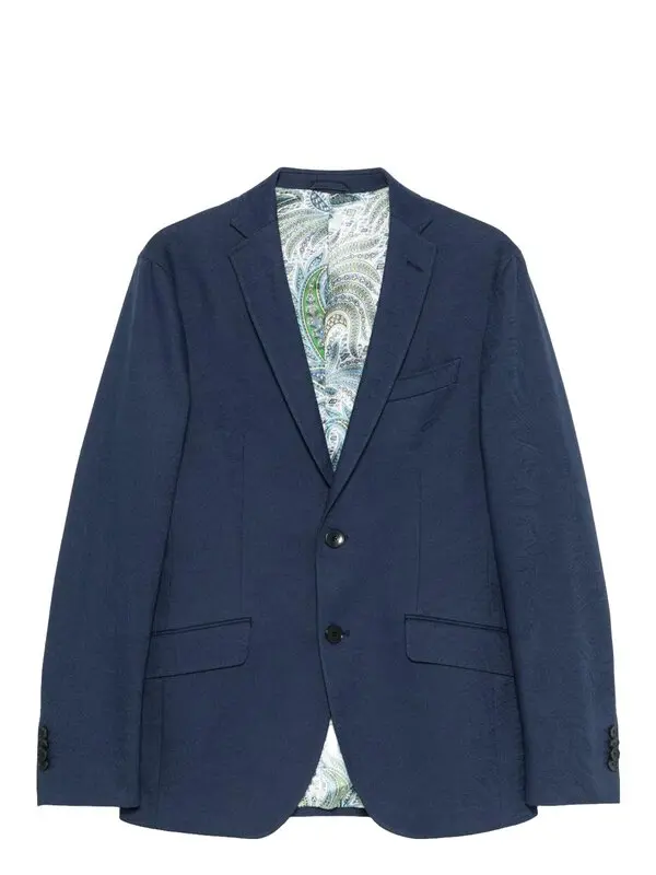 Etro Single-breasted Blazer - Blue