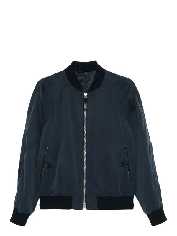 TOM FORD Gabardine Jacket - Blue