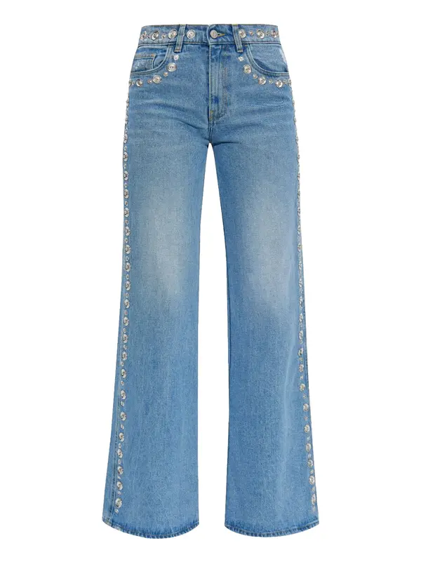 Coperni Studded High-rise Jeans - Blue