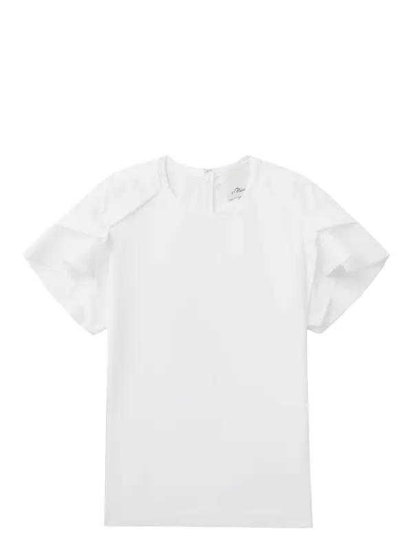 3.1 Phillip Lim Draped-detail T-shirt - White