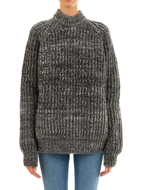 Plan C Mélange-effect Sweater - Grey