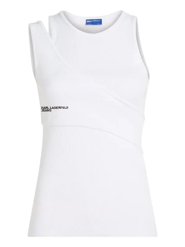 Karl Lagerfeld Layered-detail Top - White