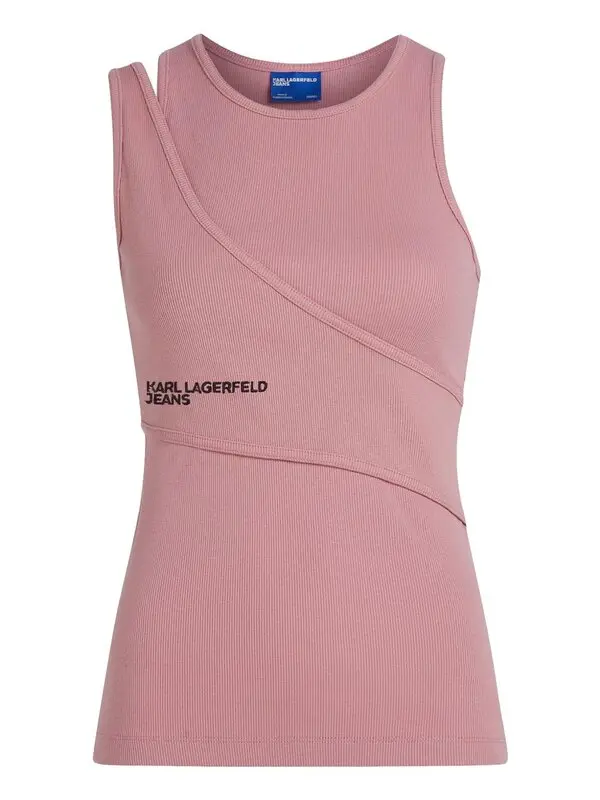 Karl Lagerfeld Layered-detail Tank Top - Pink