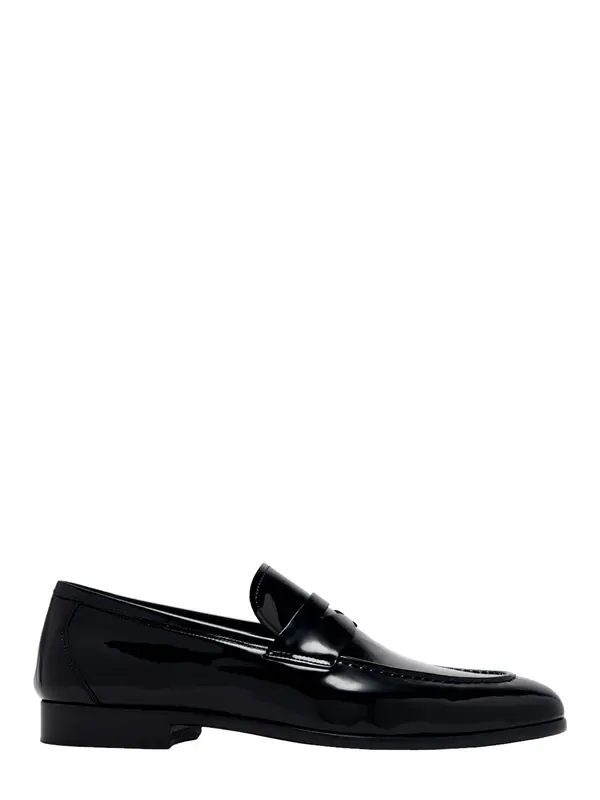 Magnanni Leather Loafers - Black
