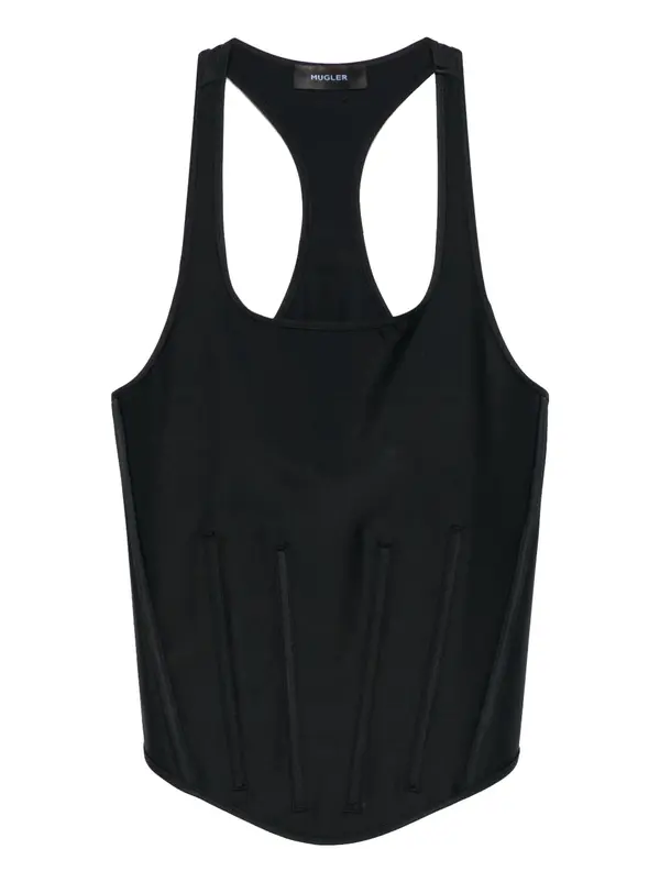 MUGLER Corset Top - Black