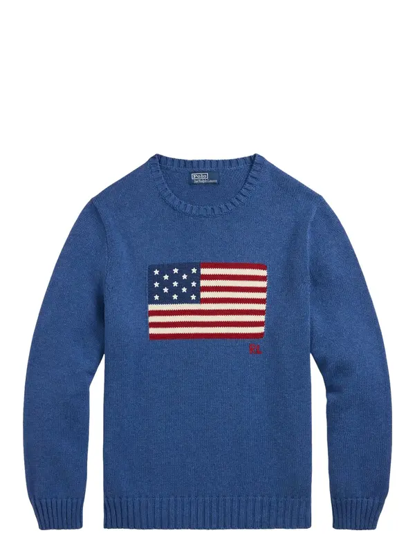 Polo Ralph Lauren Flag Sweater - Blue